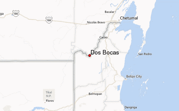 Dos Bocas Mexico Map