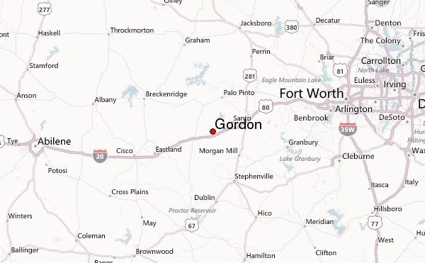 Gordon, Texas Weather Forecast
