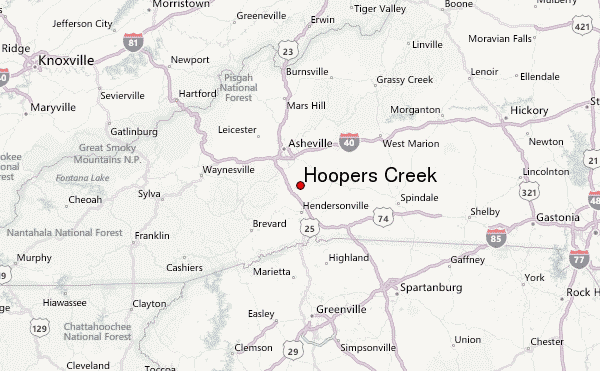 Hoopers Creek Weather Forecast