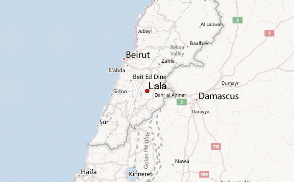 Lala, Lebanon Weather Forecast
