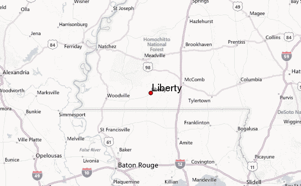 Liberty, Mississippi Weather Forecast
