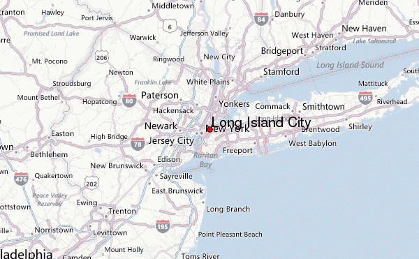 Long Island City Zip Code Map - Map