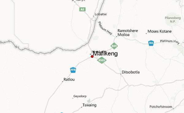 Mafikeng South Africa Map