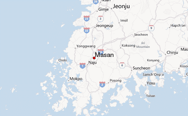 Masan, South Korea, Gwangju Weather Forecast