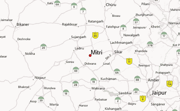 Prévisions météo pour Mitri