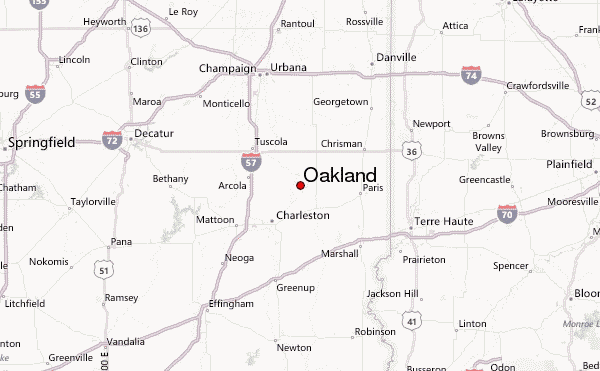 Oakland, Illinois Weather Forecast