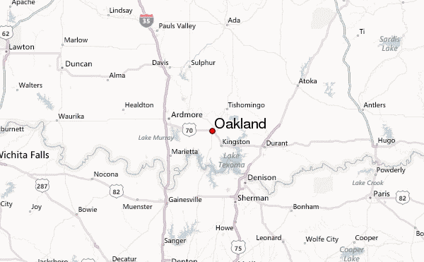 Oakland, Oklahoma Weather Forecast