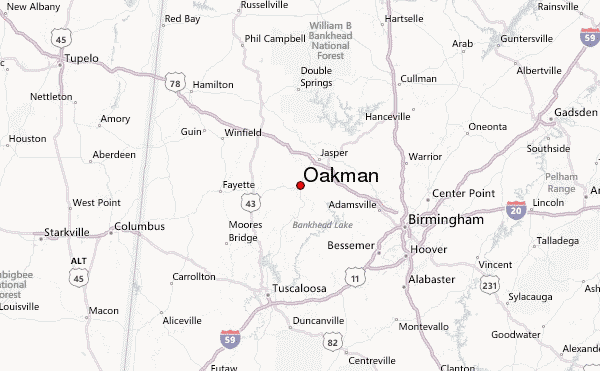 Oakman Weather Forecast