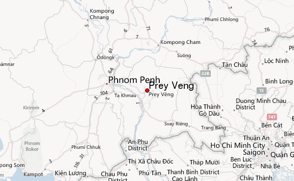 Prey Veng Weersverwachting