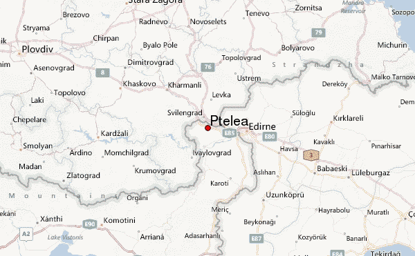 Ptelea, Griekenland, East Macedonia and Thrace Weersverwachting