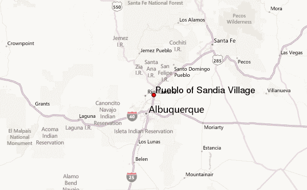 Pueblo of Sandia Village Weather Forecast