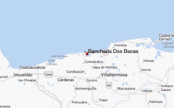 Dos Bocas Mexico Map