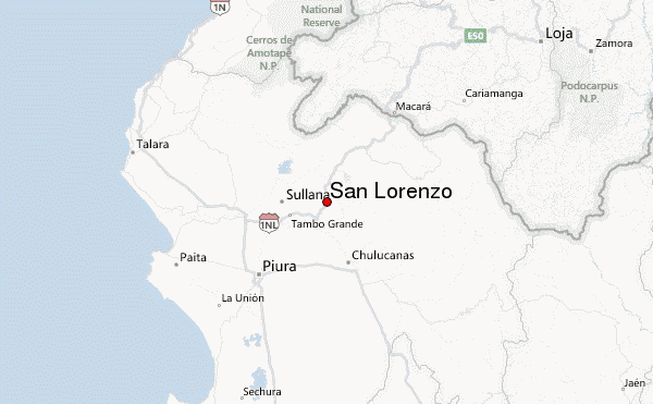 San Lorenzo, Peru, Piura Region, Provincia de Piura Weather Forecast