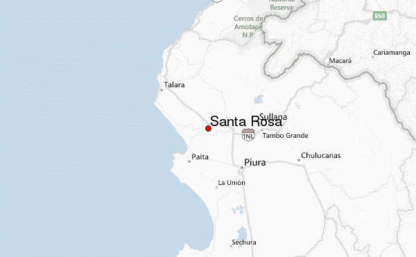Map Santa Rosa Peru