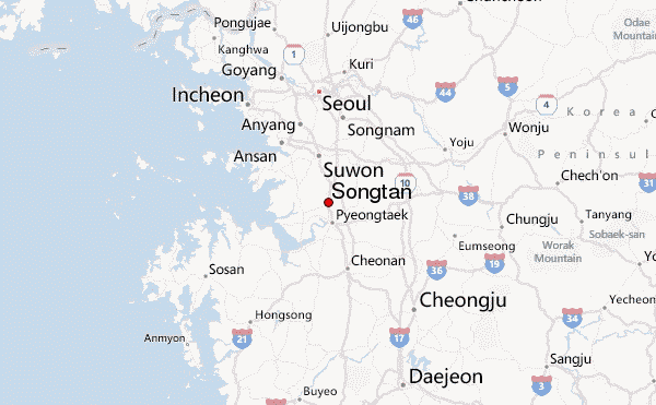 Songdo South Korea Map