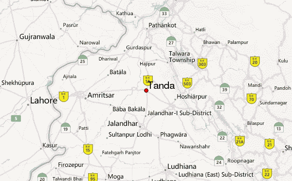 Tanda, India, Punjab Weather Forecast