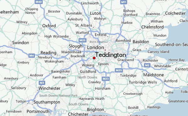Prévisions météo pour Teddington