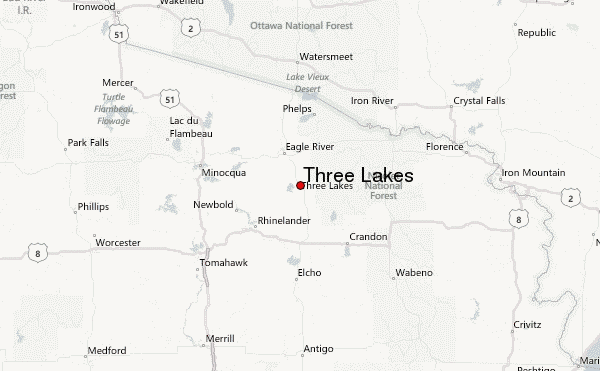 Three Lakes, Wisconsin Weather Forecast