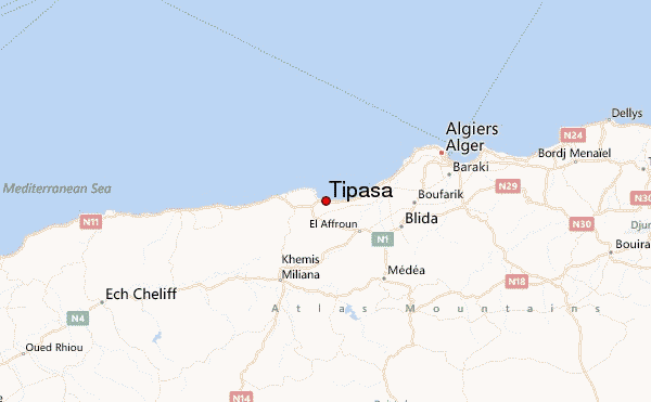 Prévisions météo pour Tipaza
