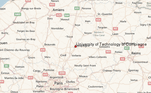 Prévisions météo pour University of Technology of Compiegne