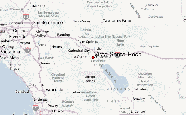 Vista Santa Rosa Weather Forecast