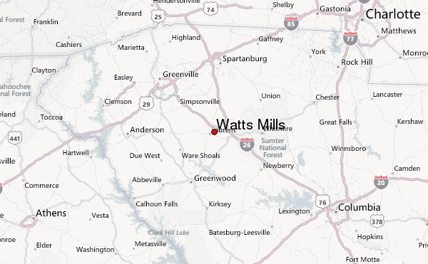 Watts Mills Weather Forecast