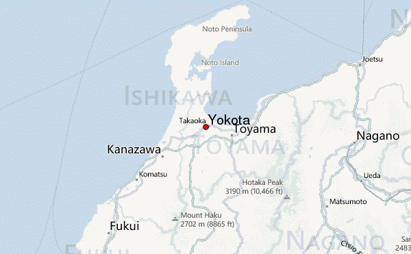 Map Of Yokota Ab Japan
