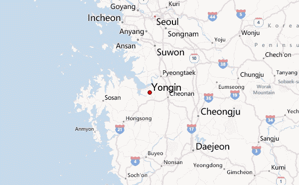 Yongin South Korea Map