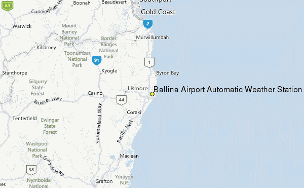Ballina Airport Automatic Weather Station Weather Station Record ...