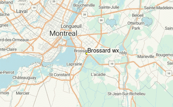 Registro de la estación meteorológica Brossard wx - Histórico del ...
