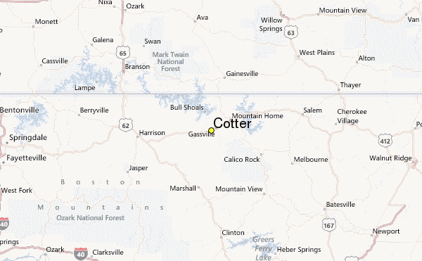 Cotter Weather Station Record - Historical weather for Cotter, Arkansas
