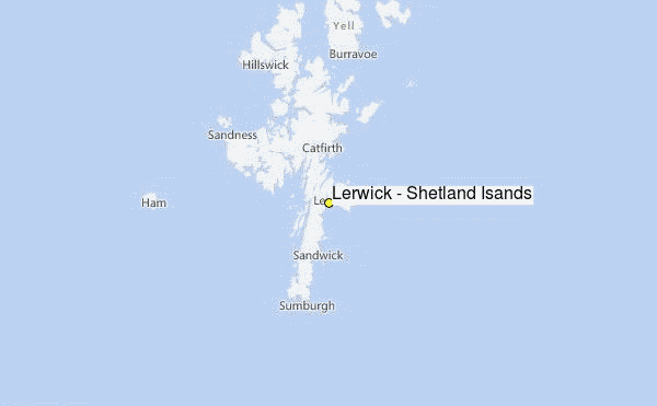 Registro de la estación meteorológica Lerwick - Shetland Isands ...
