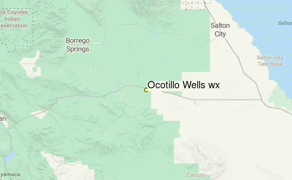 Registro de la estación meteorológica Ocotillo Wells wx - Histórico del ...