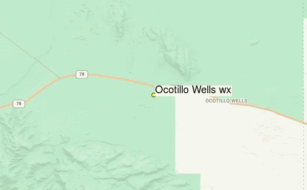 Registro de la estación meteorológica Ocotillo Wells wx - Histórico del ...