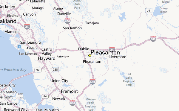 Pleasanton California Map Pleasanton Weather Station Record