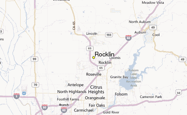 Rocklin California Map