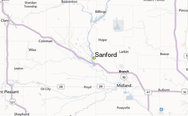 Sanford気象台データ記録 - Sanford 、Michigan の過去の天気